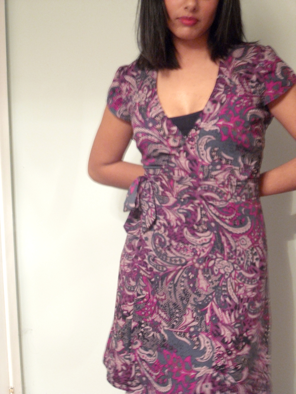 New Look Misses Wrap Dress 6674 pattern review by FarahH