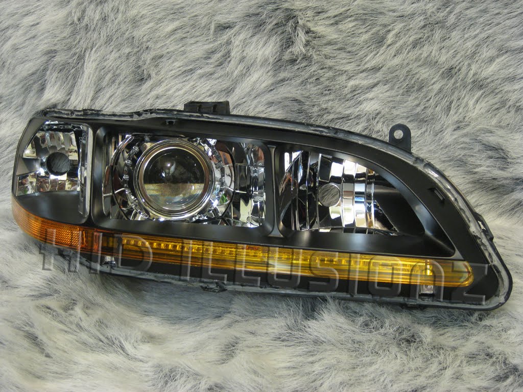 HID ILLUSIONZ: Honda Accord Custom LED Strip TSX E46 Revised Projector ...