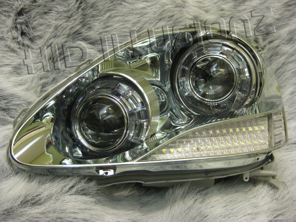 HID ILLUSIONZ: Lexus LS430 Custom LED Dual LS460 Quad Setup HID Retrofit Headlights