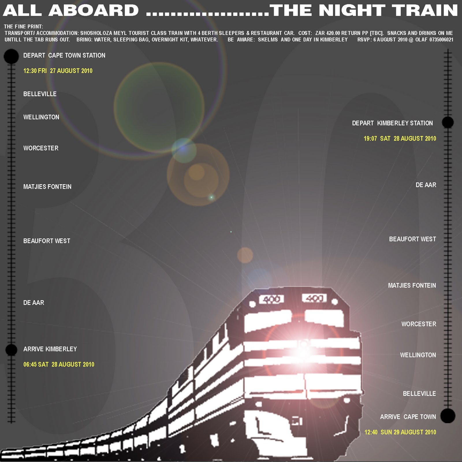 all aboard....the night train
