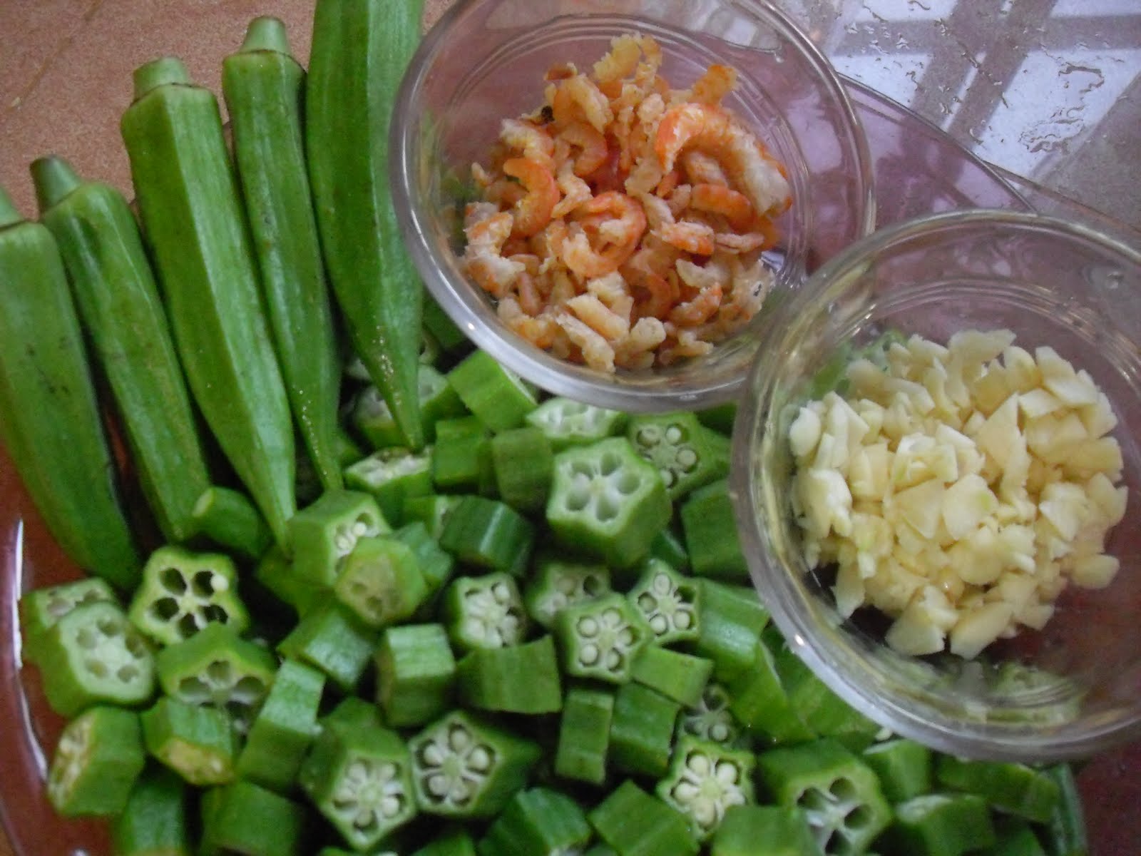 Stir Fried Ladies Finger With Dried Shrimps
