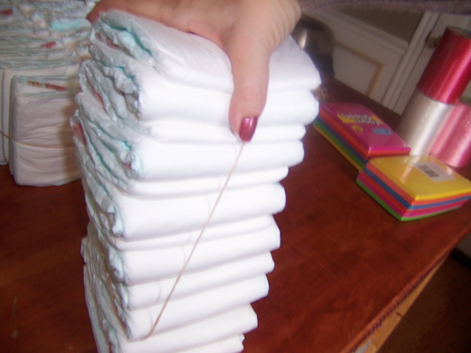 Lisa's Food & Crafts!: How to make a diaper castle cake on a budget!