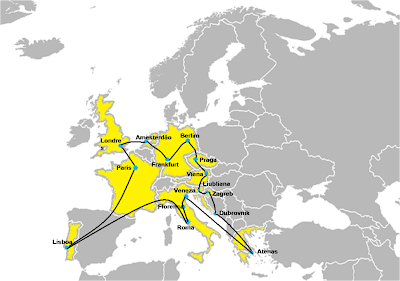 Viagem de Interrail: Roteiro do Interrail