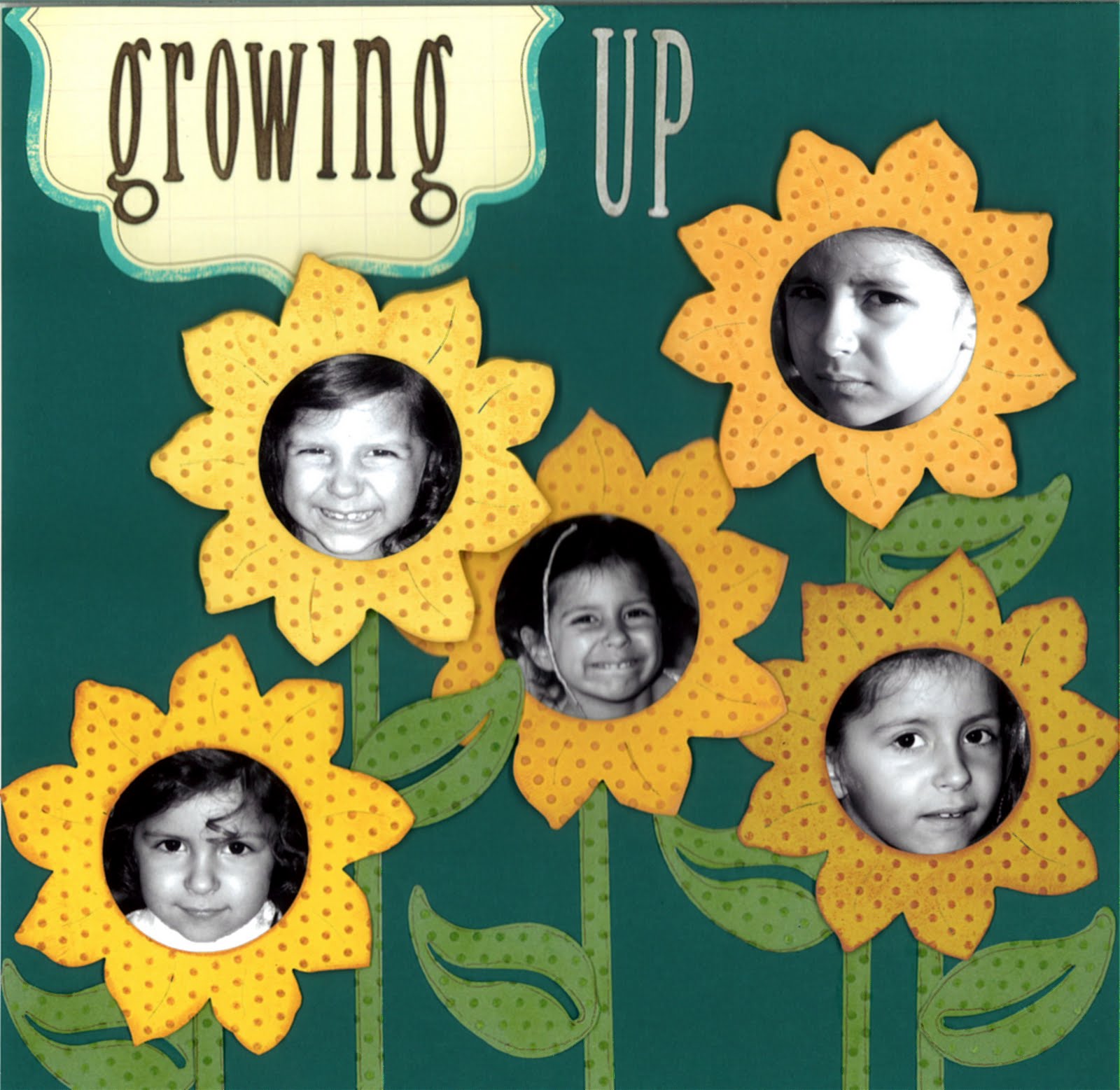 Sweet Spark: "Growing Up"- Layout Scrapbooking