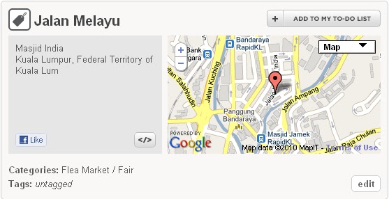 kembara (..as I Travel): Jalan Melayu In Kuala Lumpur