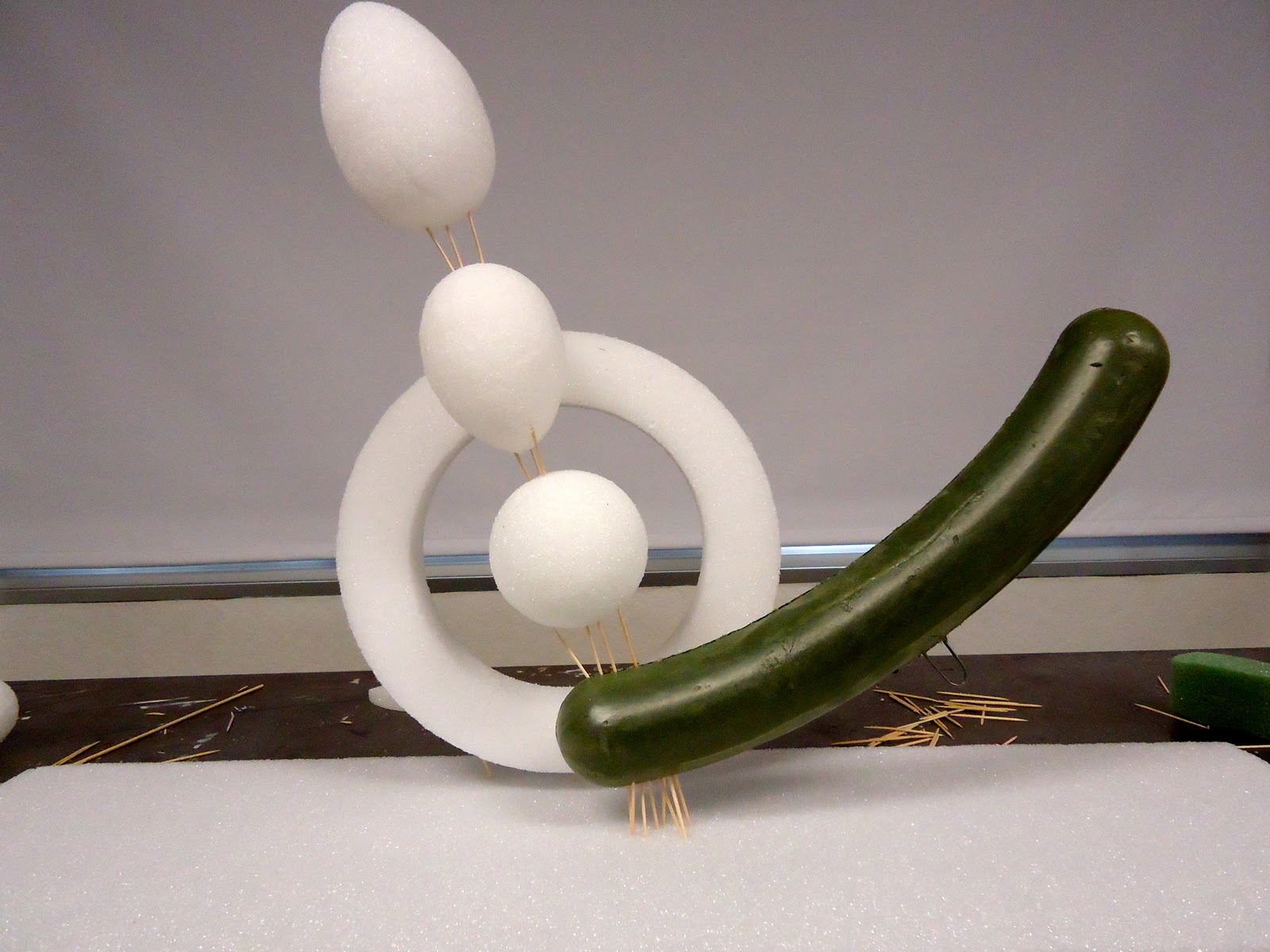 3D Design: I. ELEMENTS OF 3D DESIGN-STYROFOAM SCULPTURES