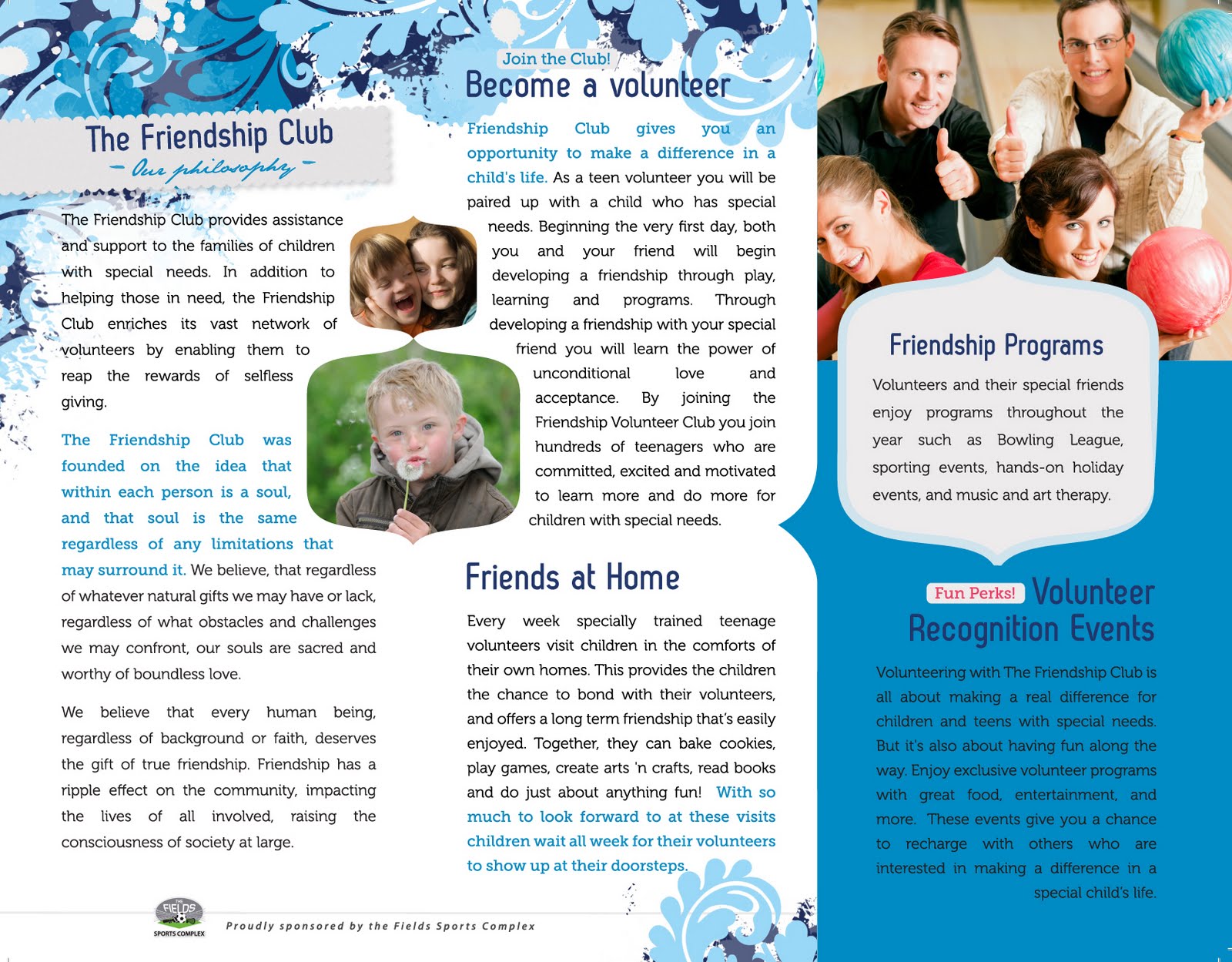 ChabaDesign: Friendship Club Brochure