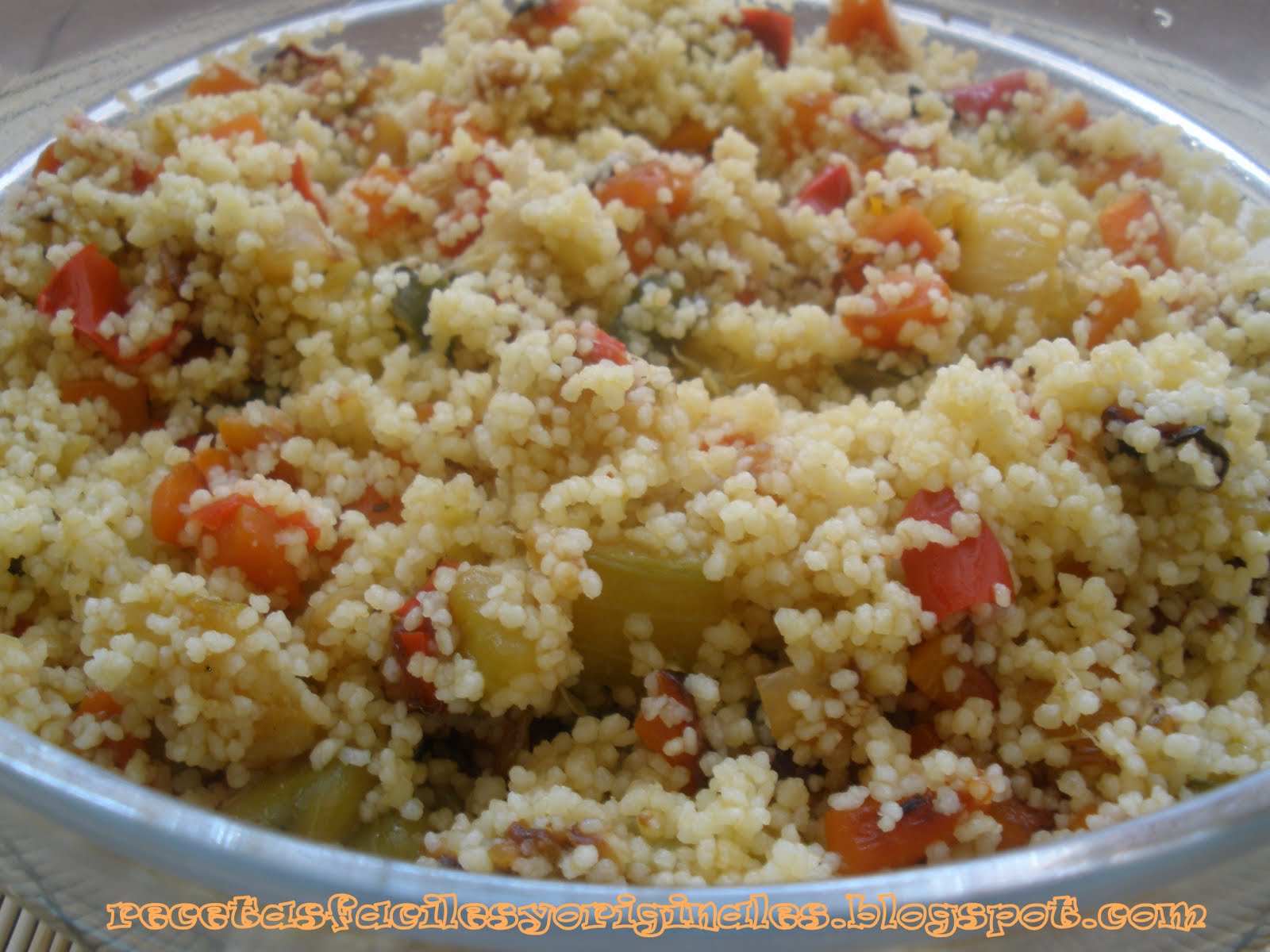 Recetas de cocina fáciles y originales: Cuscús con verduras