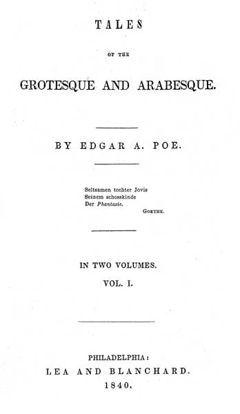 The Edgar A. Poe Calendar: Grotesque and Arabesque