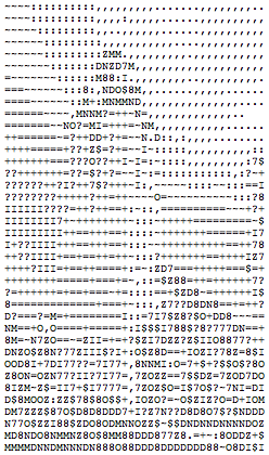 Conceptual Algorithmic Music: Ascii Art vs Text to Music Mashup