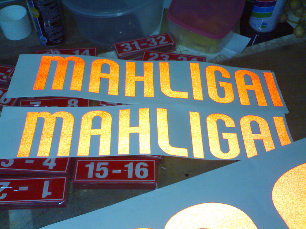 Kedai iklan Jeli - Gemilang Global Trading: Sticker bas ekspress MAHLIGAI