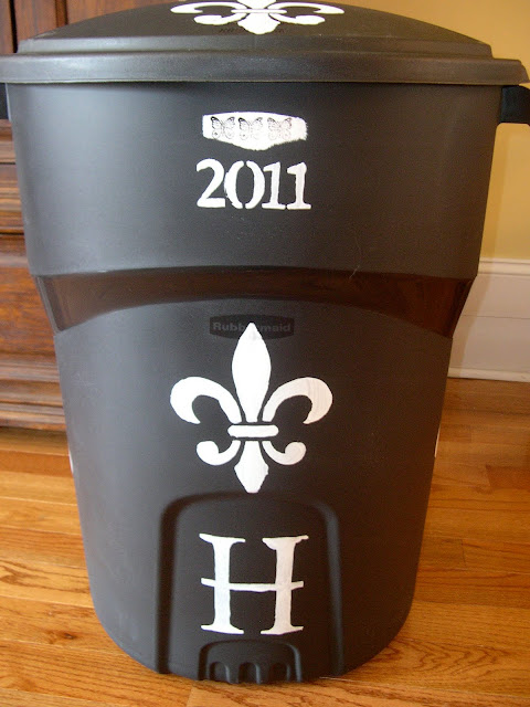 Decorating a Trash Can & Lessons in Grace