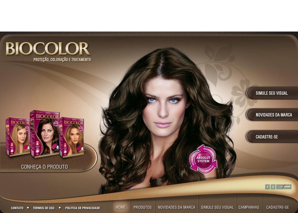 Juba da Leoa: Site Biocolor – novidades e interação