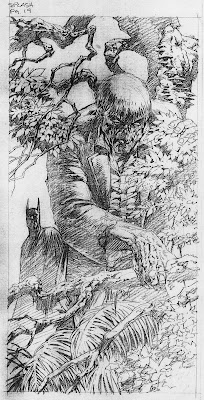 Kevin Nowlan: Batman and Solomon Grundy: Wrightson pencils, Nowlan inks