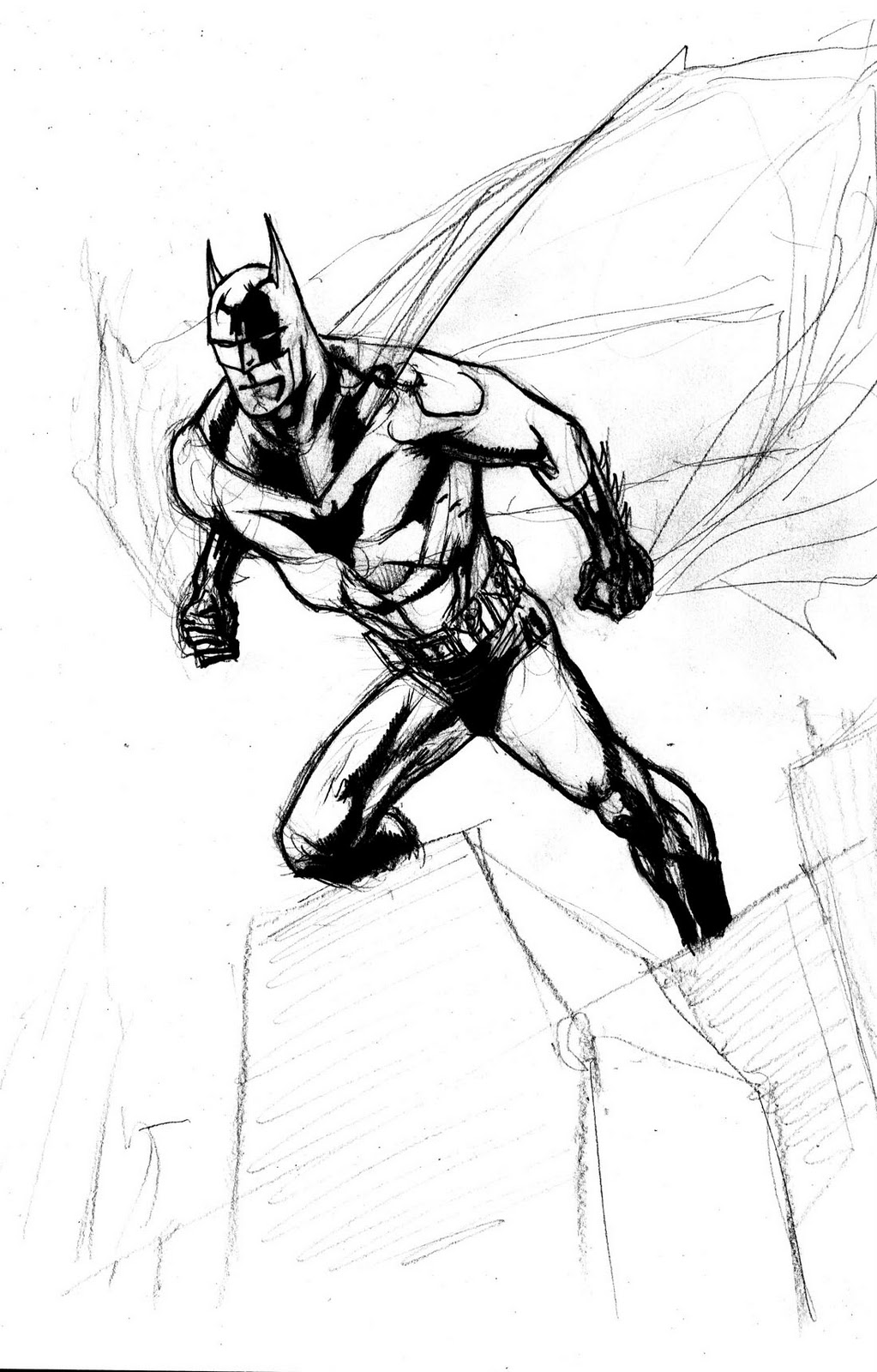 Batman Beyond Drawing In Pencil
