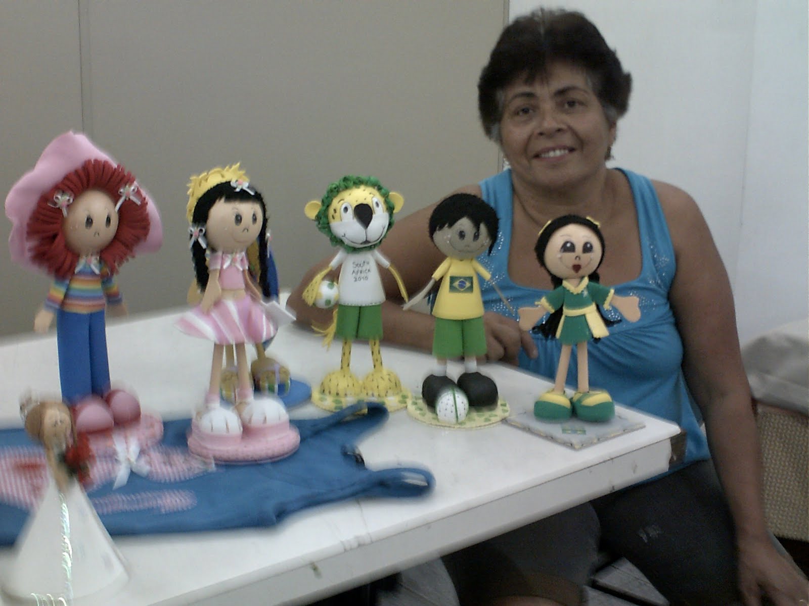 EVA: Bonecos feitos em aula...