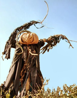 Haunt Style: Spooky Blue scarecrow