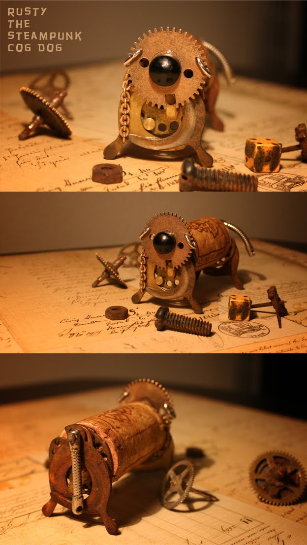 Turner's Tokens: Meet My Dog: Rusty the Steampunk Cog Dog