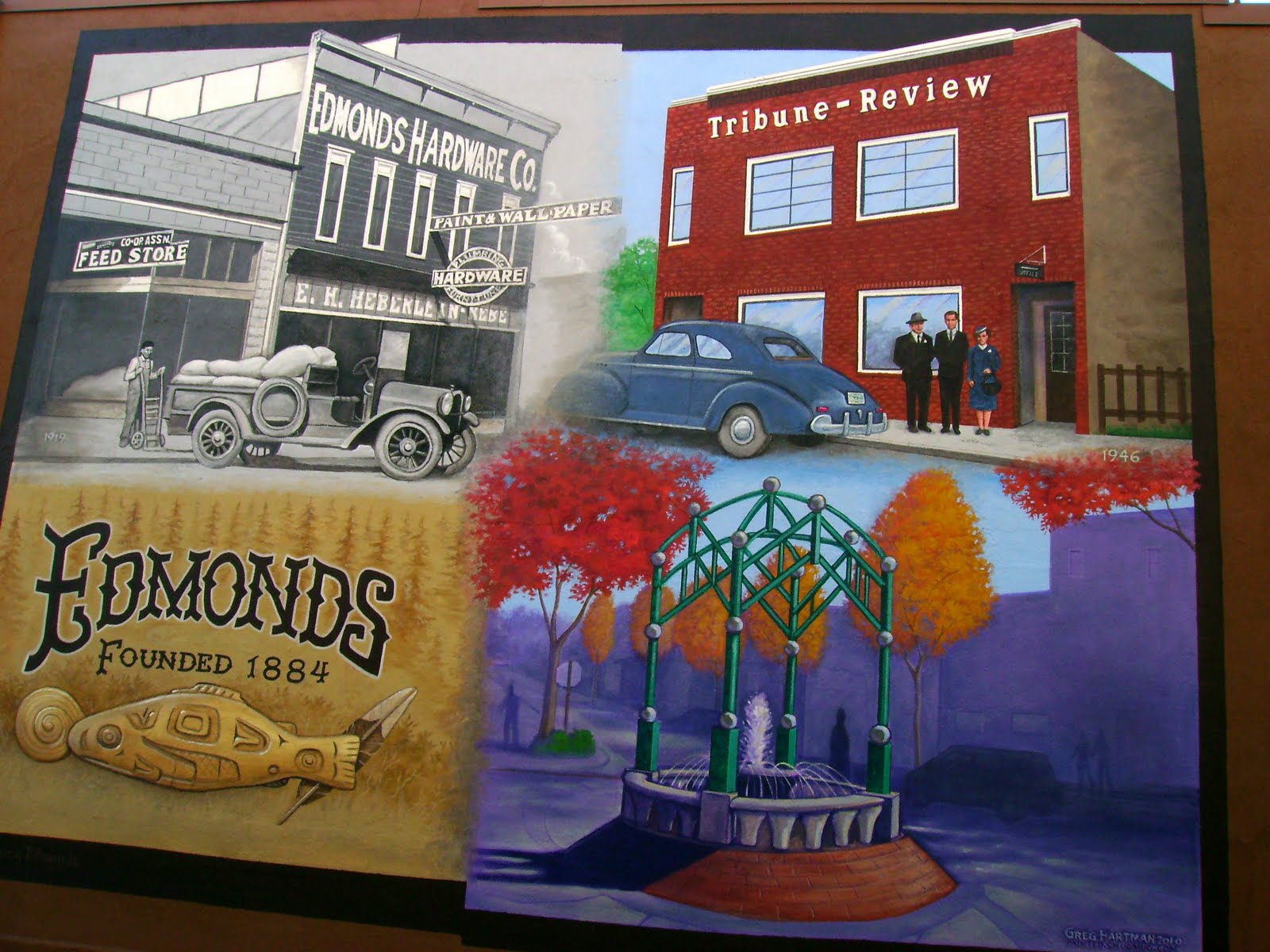 the Painted Perception: Edmonds Mural Society: "A Moment in Time ...