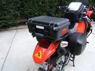 2-Wheel'in Down South: KLR 650 - Pelican Top Box Installation