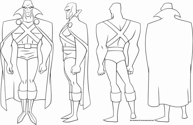 Art Team GO!: Justice League Turnaround and model sheets