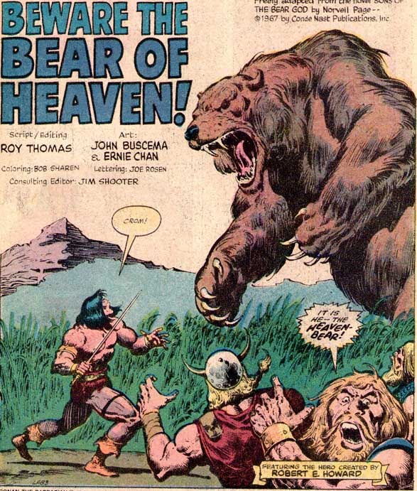 Platypus Robot: Conan vs. A Bear in Three Panels