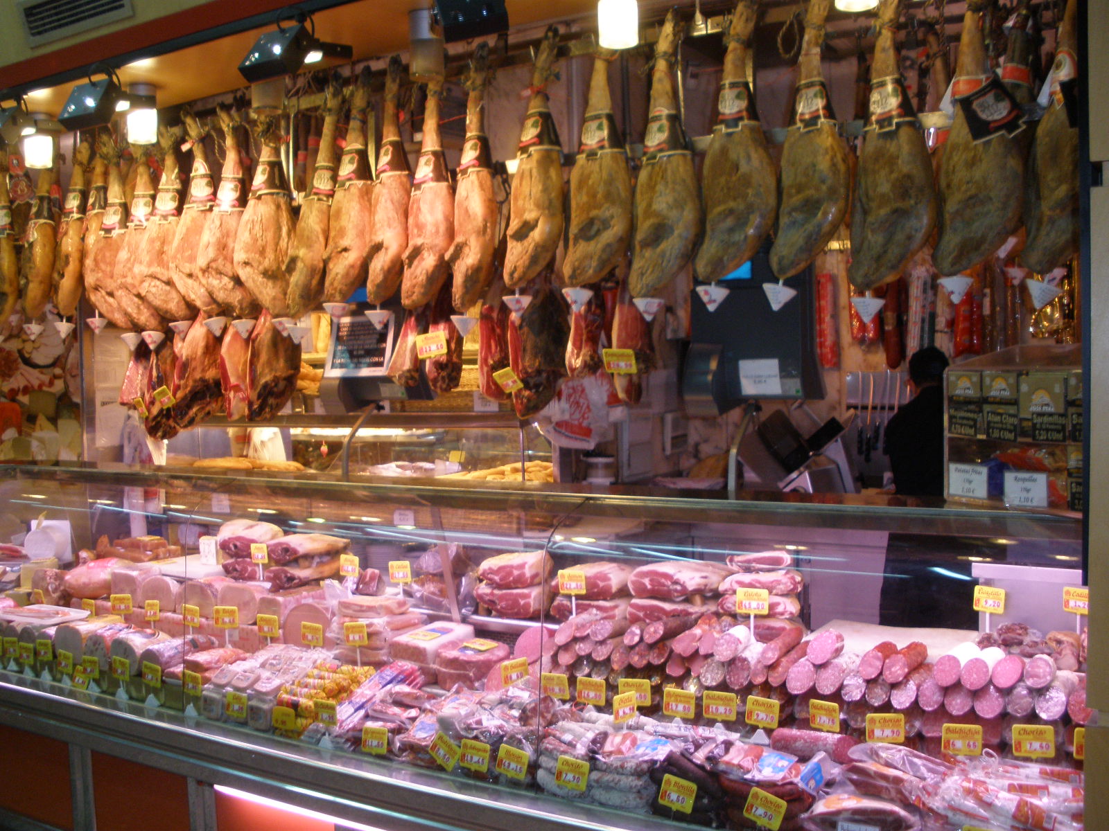 An American Monster Geek in London: Madrid - Museo del Jamon!!!!