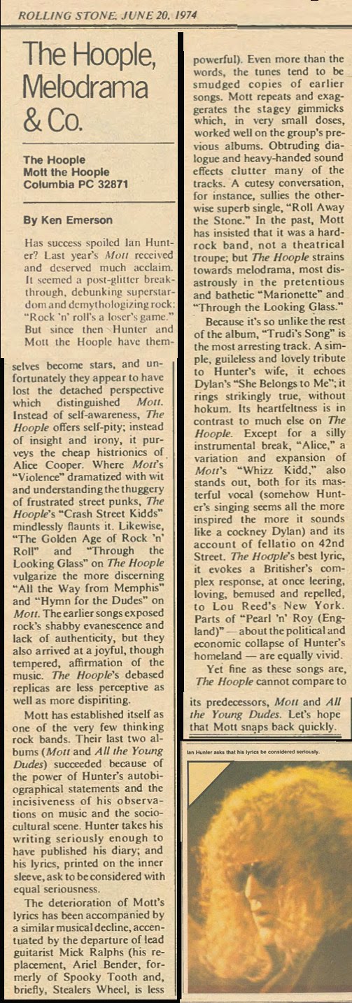 DAVID'S ROCK SCRAPBOOK: MOTT THE HOOPLE