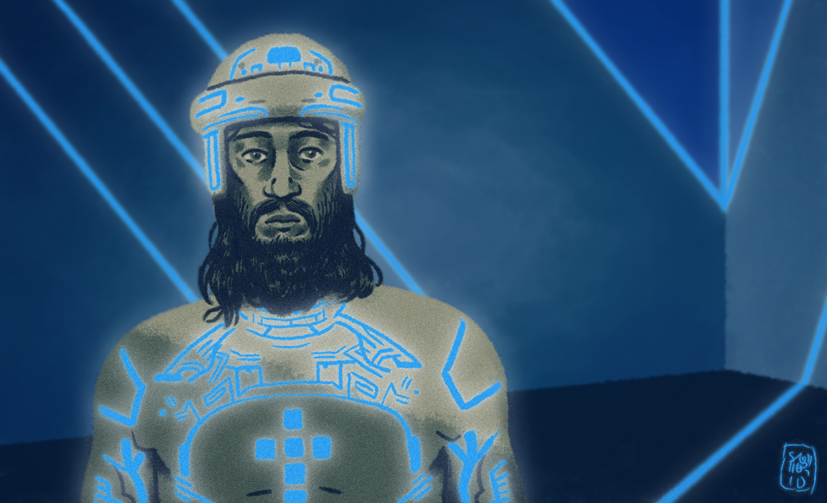 Burning Wet Dinosaurs: Jesus in TRON
