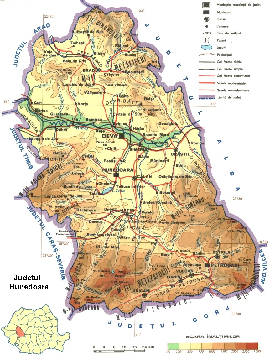 Romania Live: Deva Straja Petrosani live webcam Harta rutiera Hunedoara