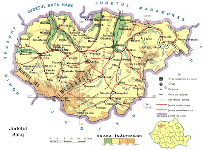 Romania Live: Harta rutiera Zalau Harta turistica Salaj