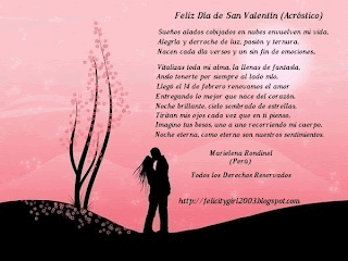 Entre Luna y Estrellas: Acróstico de San Valentín (con imagen)