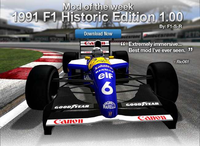 F1 1991 historic edition rfactor mods - nexusdad