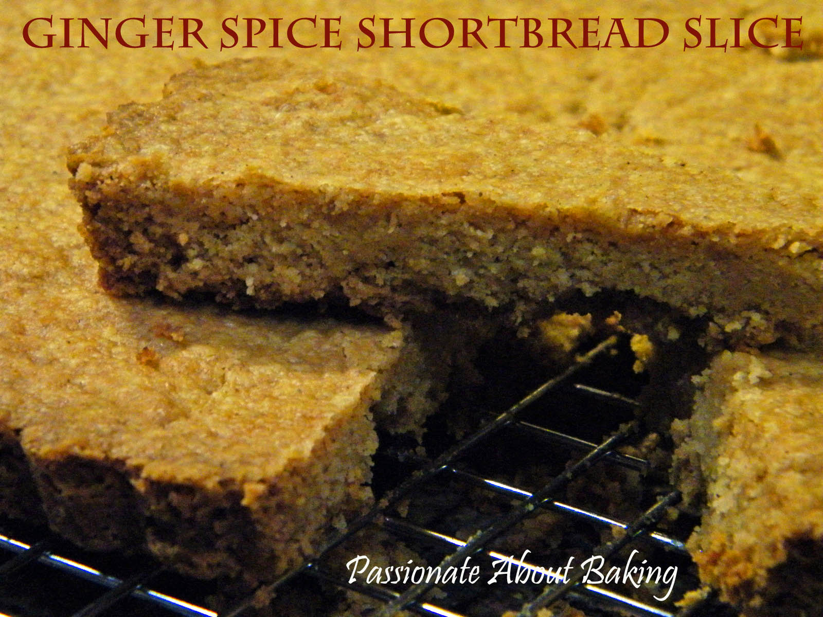 Ginger Shortbread | Passionate About Baking
