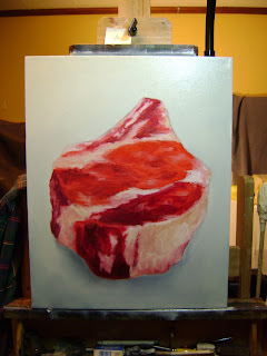 Pushing Paint Around: The Meat Paintings