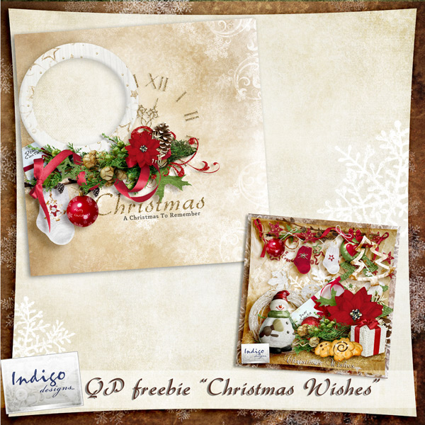 Indigo Designs: New kit "Christmas Wishes" and freebie