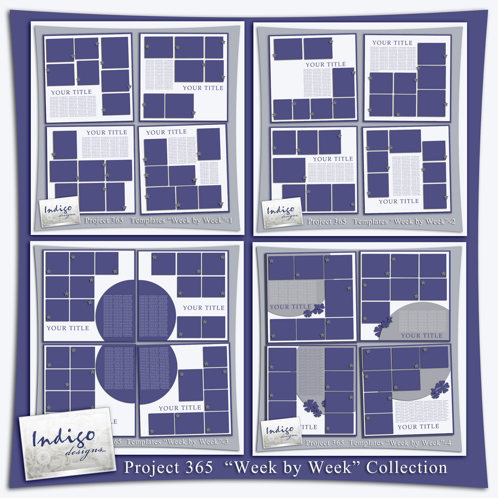 Indigo Designs: New Collection "Forget me not", New Templates "Week by ...