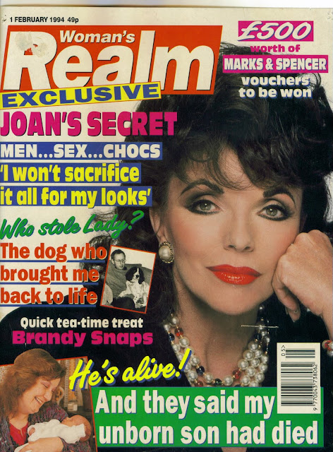 LEGENDARY DAME!: ON THE COVER FLASHBACK : WOMAN'S REALM FEBRUARY 94