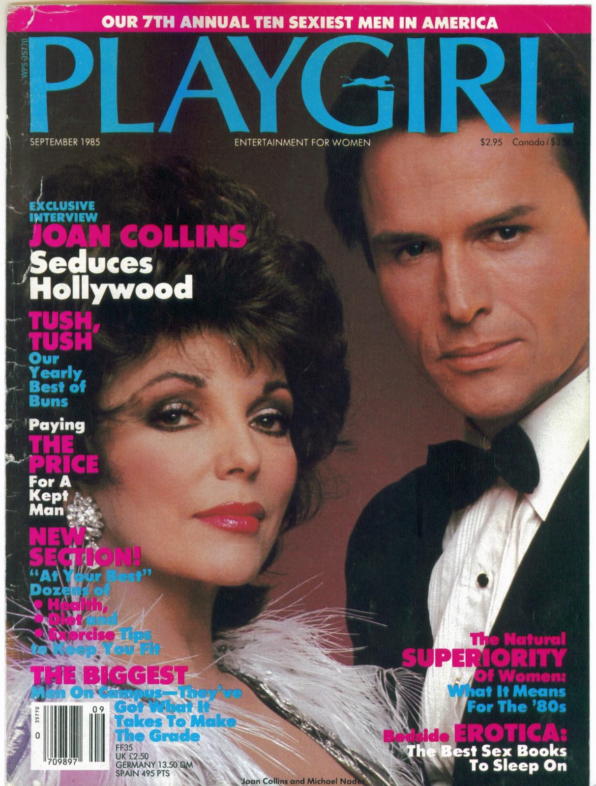 LEGENDARY DAME!: ON THE COVER : PLAYGIRL .... SEPTEMBER 1985 ...
