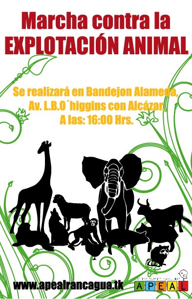 Por un Rancagua libre de Crueldad 2010: Marcha contra la explotación animal