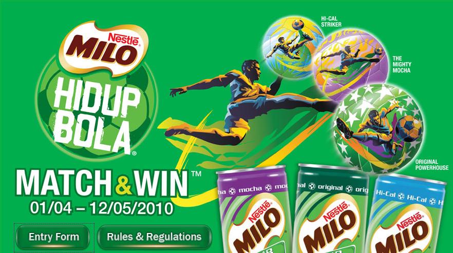 [MC] Malaysia Contest: MILO “Hidup Bola Match & Win” Contest