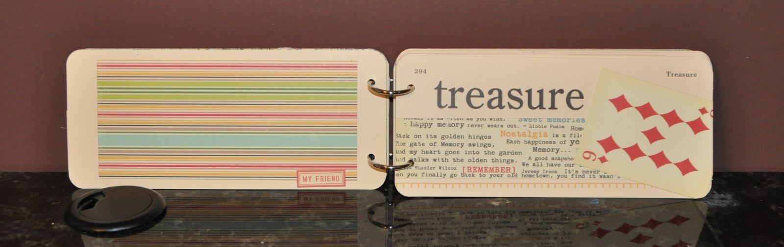 Creations By Christie: Vintage Mini Flash Card Book