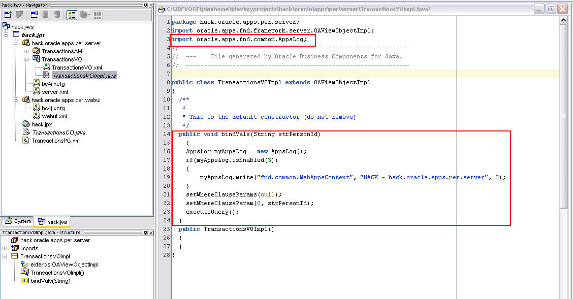 Oracle Applications Create A Custom Oaf Page Inside Oracle Applications