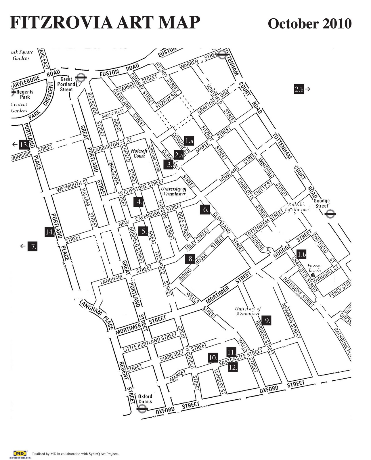 SybinQ Art Projects: THE FITZROVIA ART MAP