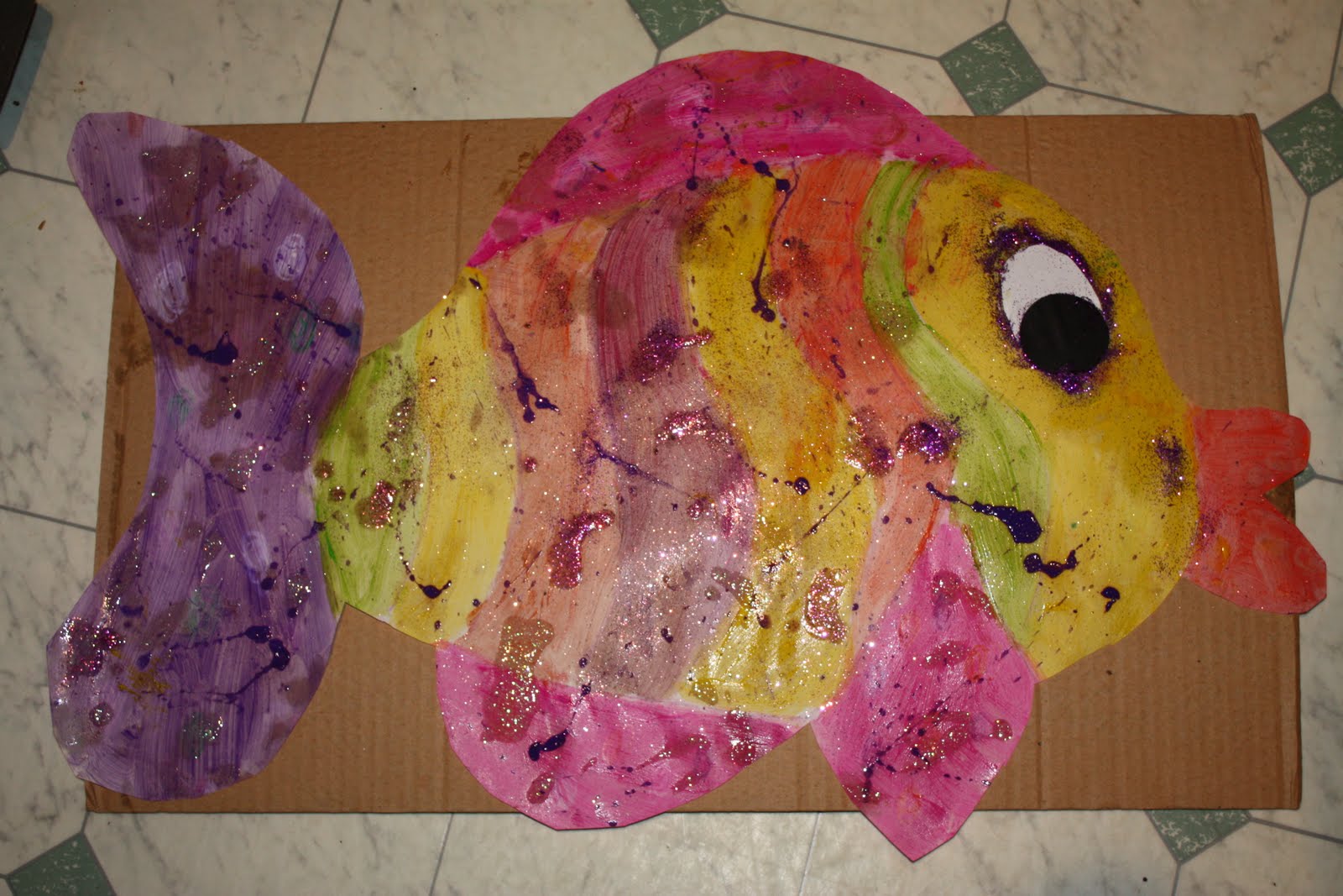 Kids Love Craft: Large Newspaper Stuffed Fish