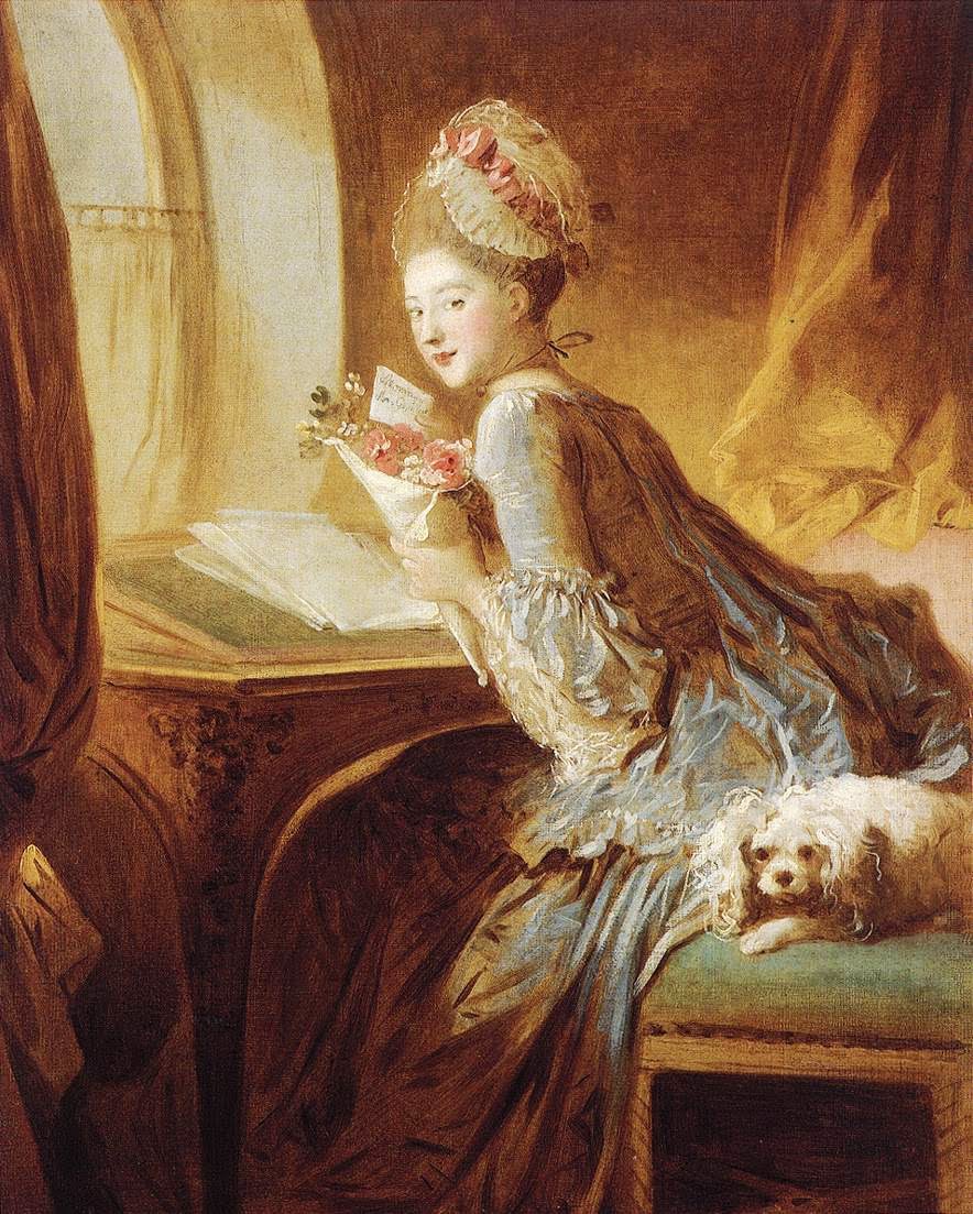 Vintage Ephemera: French Rococo painting - 1770