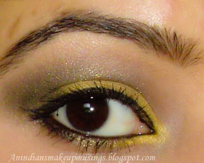 An Indian's Makeup Blog!: Diwali Look / Indian Make up Look - Gold ...