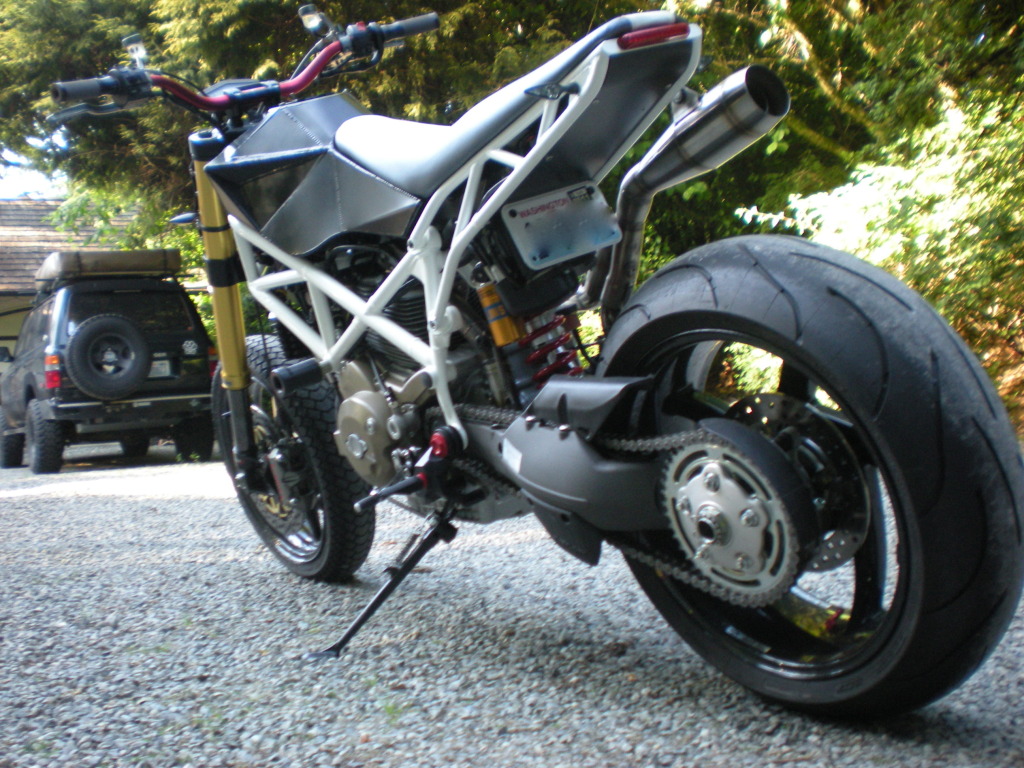 Motorcycle Pass: Radical Ducati Hypermotard Custom!