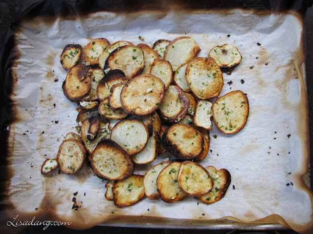 Dang It Delicious: Garlic Red Potato Circles...like round fries
