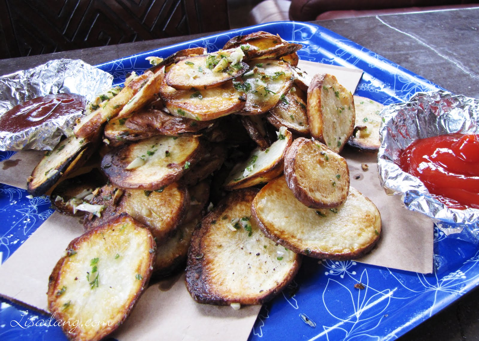 Dang It Delicious: Garlic Red Potato Circles...like round fries